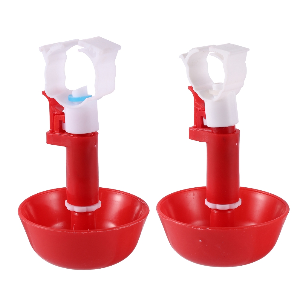 Chicken Automatic Waterer 25mm/20mm Chicken House Feeder Red Hanging ...