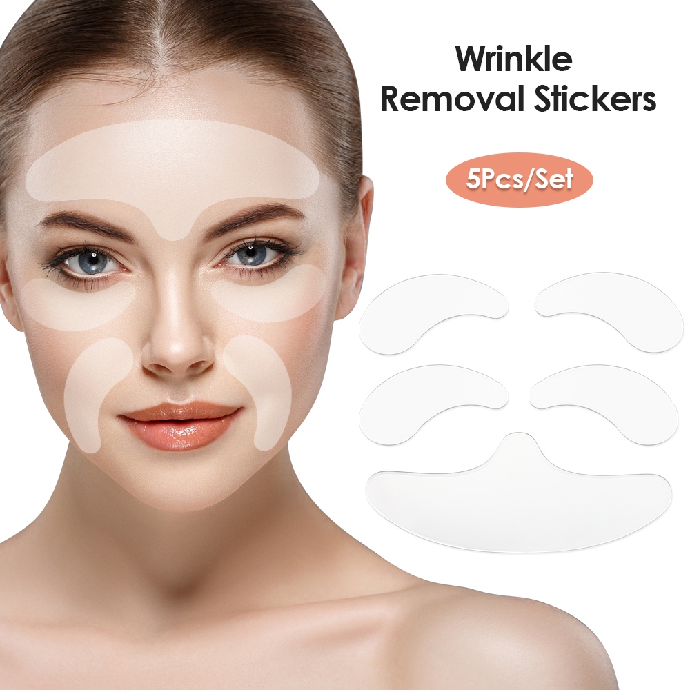 Hailicare 5Pcs Wrinkle Removal Stickers Reusable Silicone Sticker anti ...