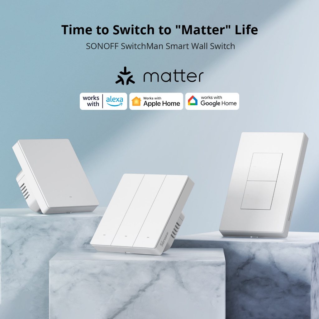 SONOFF M5 Matter 80/86 White SwitchMan Smart Wall Switch M5 Matter ...