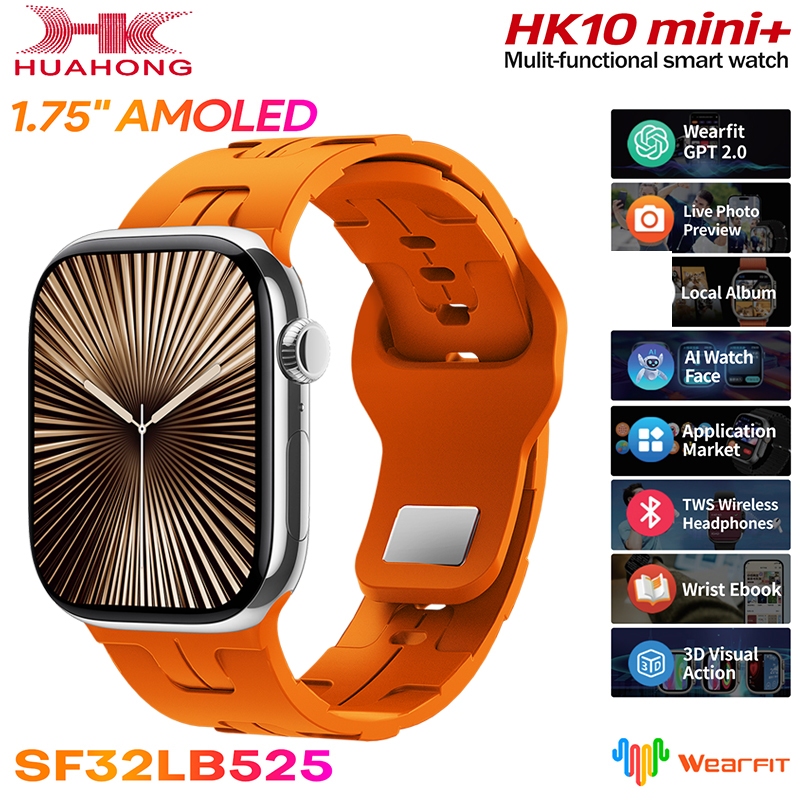 HK10 Mini + TOP Series 10 New AMOLED Smart Watch Lady 1GB ROM ChatGPT 1 ...