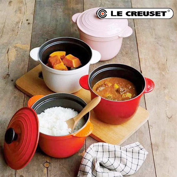 Le Creuset Health Pot Cast Iron Enamel Pot Rice Kettle Complementary ...