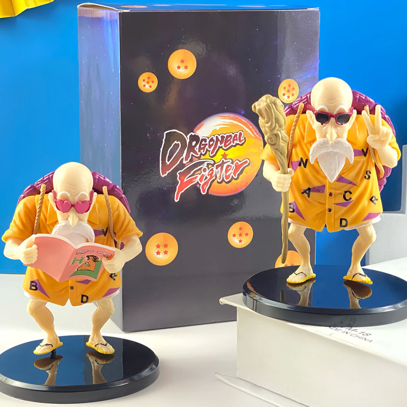 8 Styles Dragon Ball Z Anime Figure Biye gesture lecherous Master Roshi ...