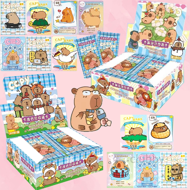 Capybara card Rare SSR/SER/EX kad Cute cartoon kapibara anime ...