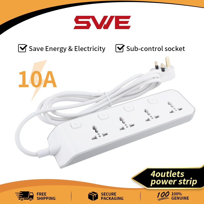 SWE Power Strip Surge SWE Protector with Individual Switches,6-Foot ...