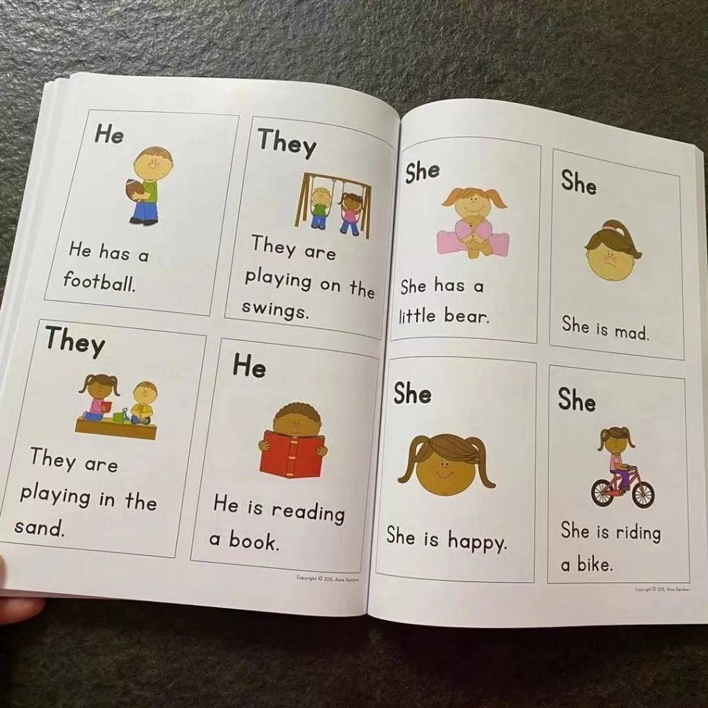 【2 Books】 English Word Sentences Book Children Alphabet Worksheet ...