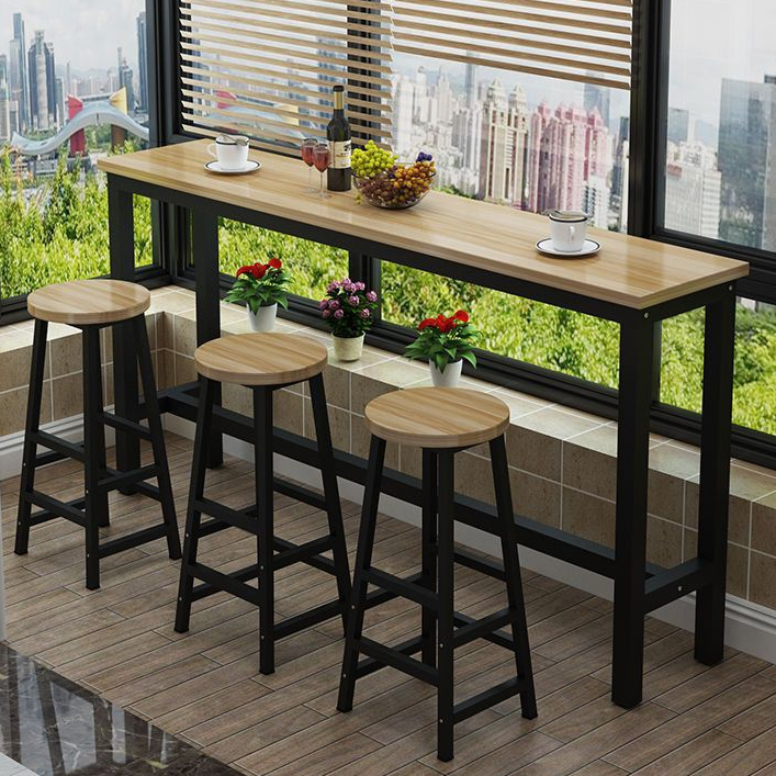 Bar Table Sets, Solid Wood Bar Height Table With Bar Height Chairs ...