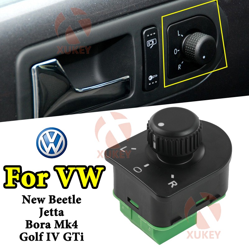 VW Side Mirror Knob Window Switch Rearview Adjustment Control For VW ...