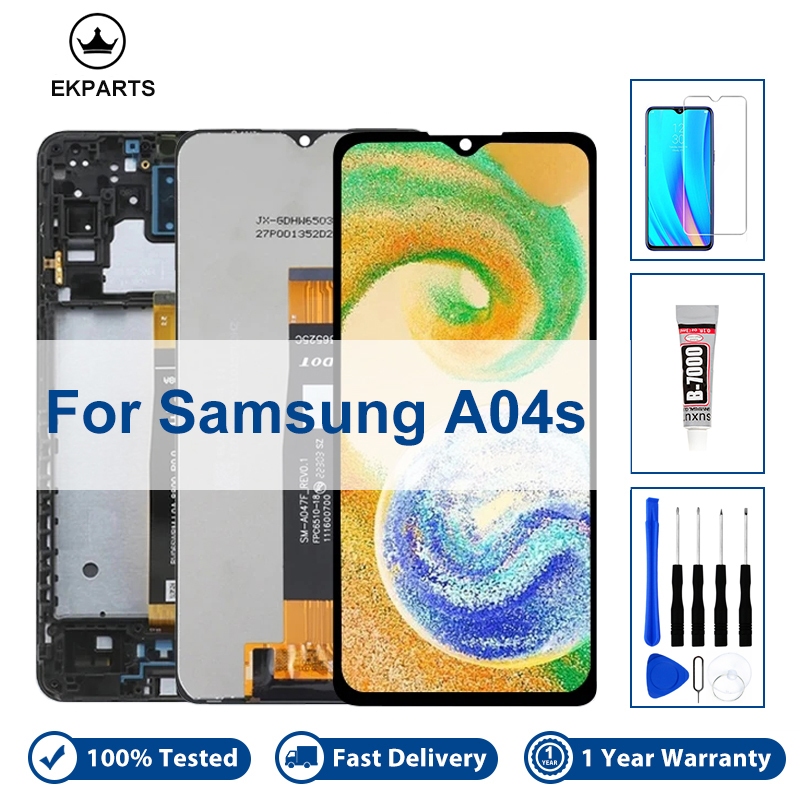 Top Quality LCD For Samsung Galaxy A04s A047 Display Touch Screen Assembly With Frame SM-A047F ...