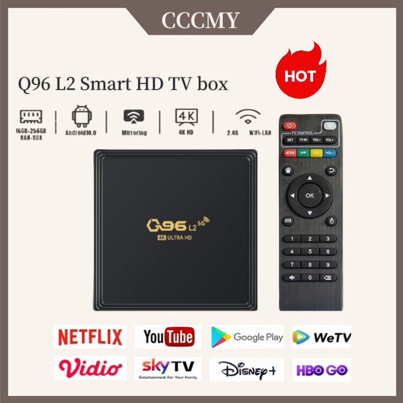 4K HD Q96 Flagship L2 Smart Box Amlogic S905 Chip 4K HD Bluetooth 4.0 Box | Shopee Malaysia