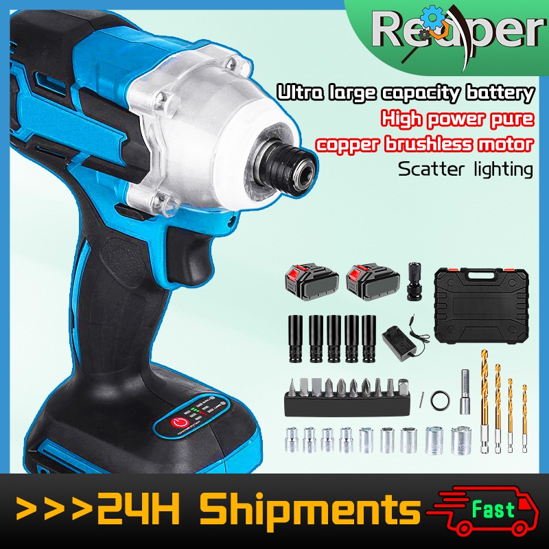 Cordless Drill Hammer Drill Impact Hand Drill Speed Electric Impact ...