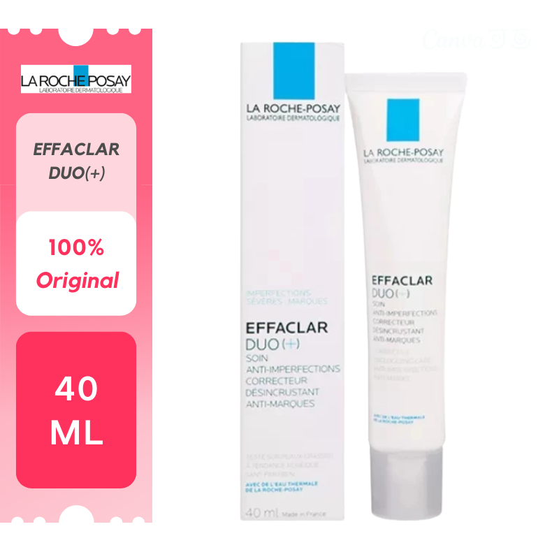 La Roche Posay Effaclar Duo (+) Acne Remover/Acne Spot Treatment/Acne ...