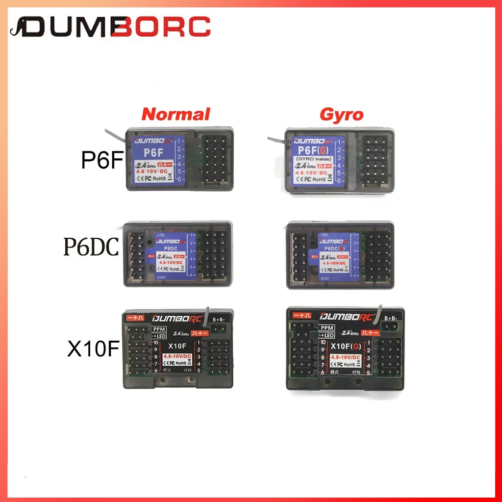 Dumborc Remote Control DumboRC X6 X4 X5 2.4G 6CH Transmitter W/ P6FG ...
