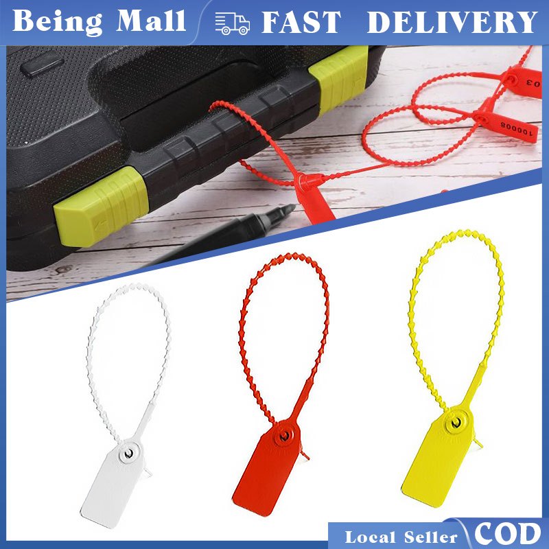 100Pcs Plastic Seals Tag Serial Numbered Seal Truck Security Seals ...