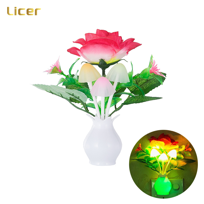 Licer LED RGB Night Light Eye Protection Energy Saving Light Control ...