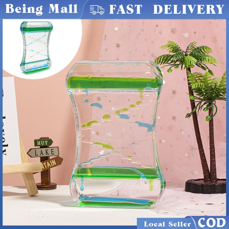 Drip Oil Hourglass Liquid Motion Bubble Drip Oil Hourglass Timer Clock ...
