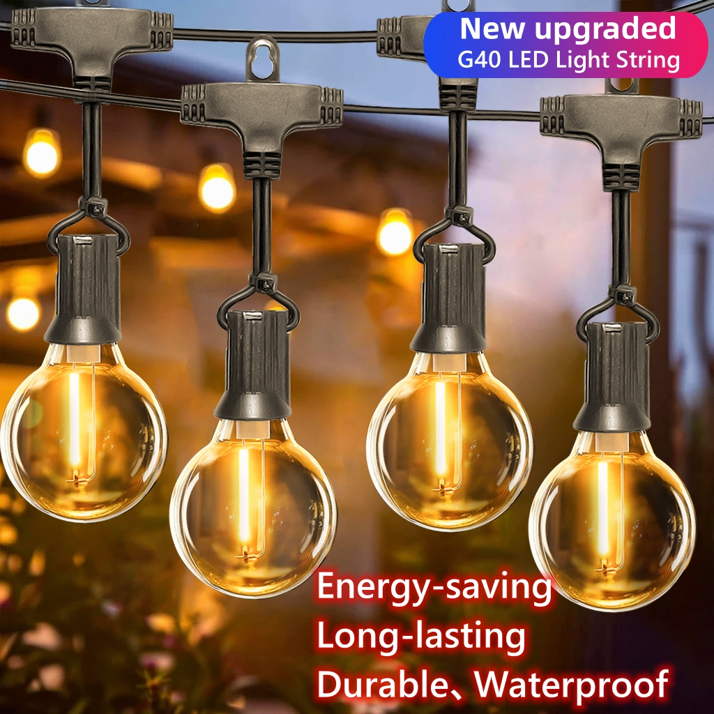 G40 Outdoor LED Decorative Lighting Wedding Party Plug Fairy Light ...