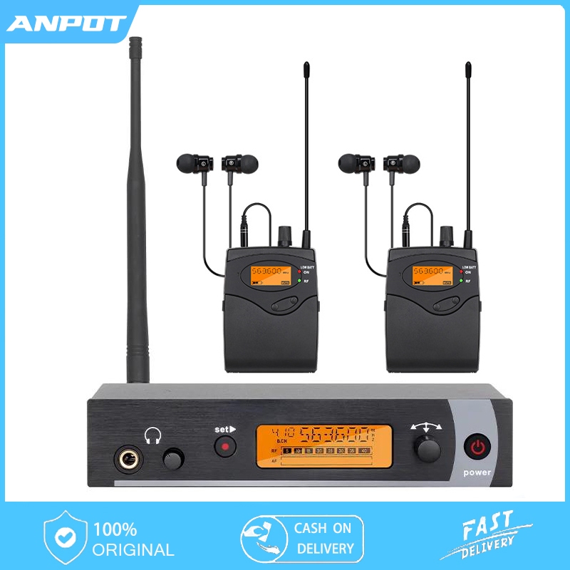 Wireless In-Ear Monitoring System UHF Mono Single Channel Frequency ...
