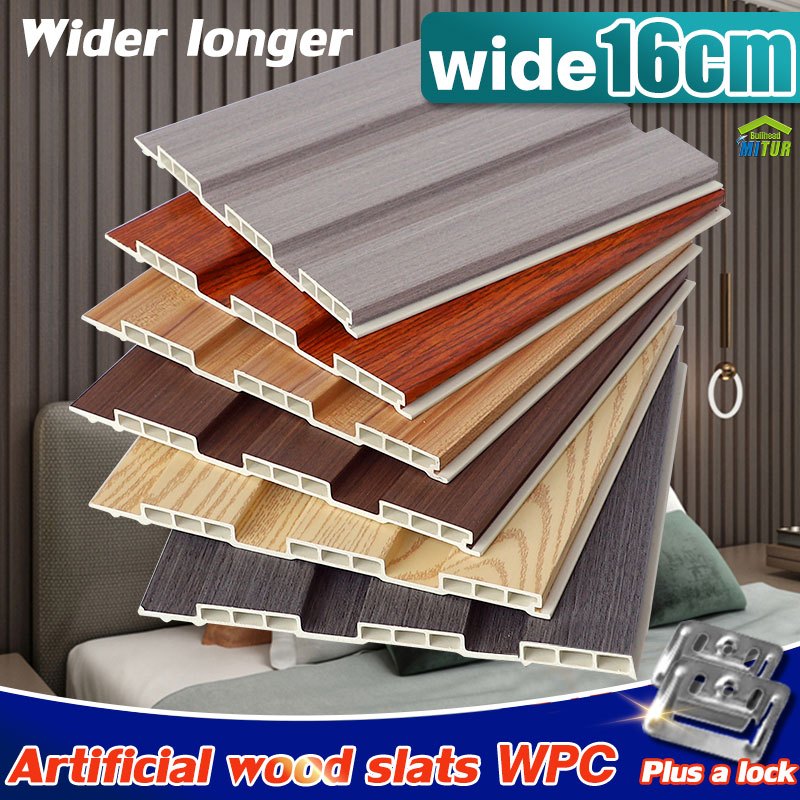 [Ready Stock] Fluted Wood Panel Waterproof 22mm for TV Background ...