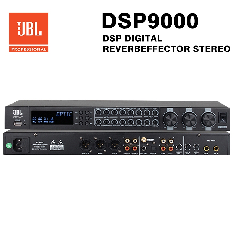 JBL DSP-9000 Professional Preamp Reverberation Effect Processor ...
