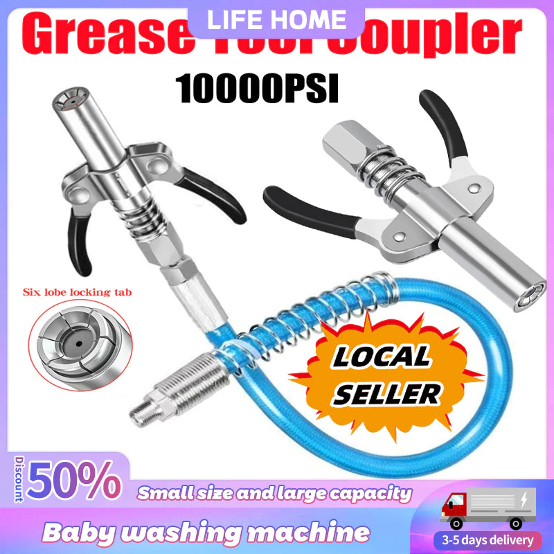(COD)10000 PSI DoubleHandled Grease Quick SelfLocking Coupling Tool ...