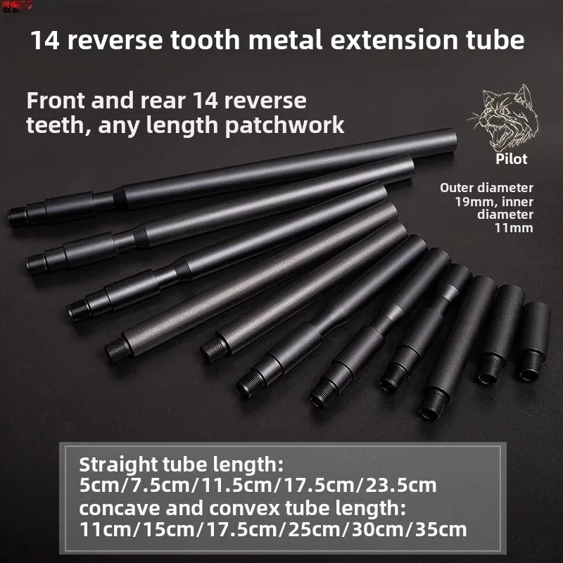 14 CC Metal Extension Tube Outer Tube Concave Convex Tube Casing ...