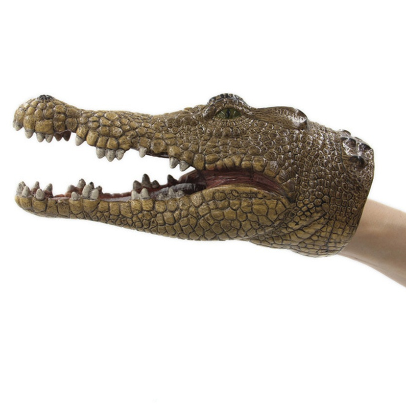 【READY STOCK】Kids Hand Puppet Finger Crocodile Puppets for Animal Role ...
