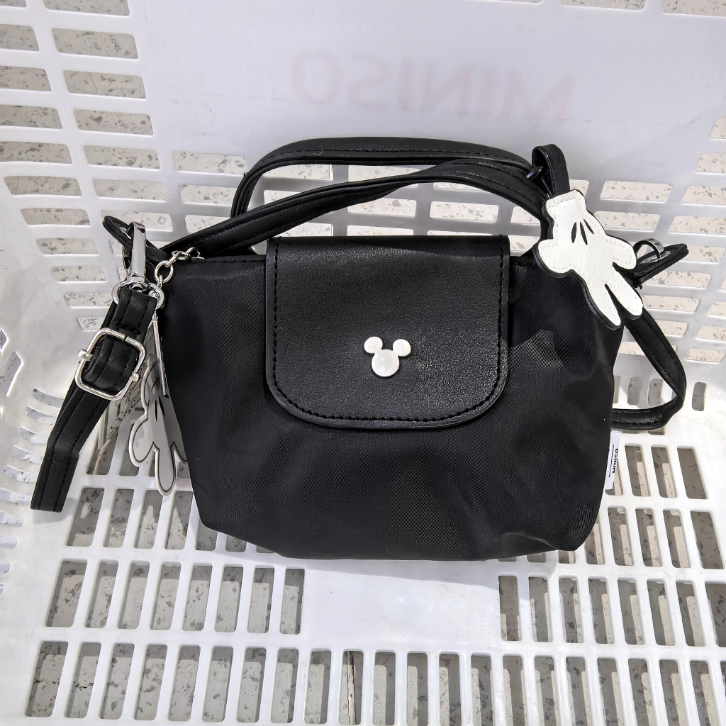 Miniso Mickey Fun Life Series Portable Cross-body Dumpling Bag 15cm ...