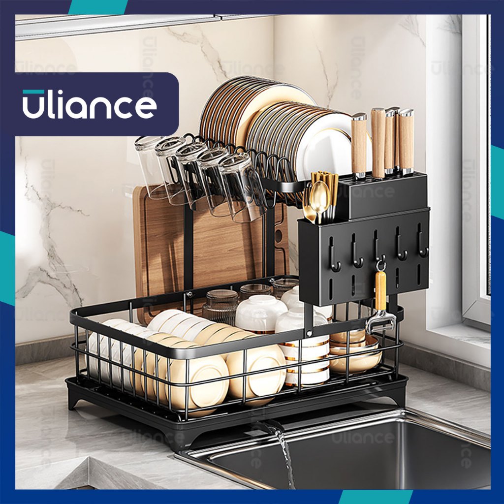 Uliance Rak Pinggan Spice & Dish Rack Rak Dapur Kitchen Dish Drying ...