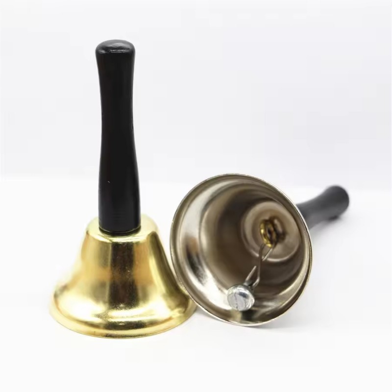 Metal Hand Held Bells Shiny bells Handheld Bell Santa Claus bells ...