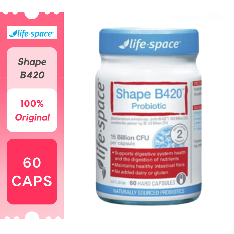 Life Space Shape B420 Probiotics 60 Capsules For Slimming & Increase ...