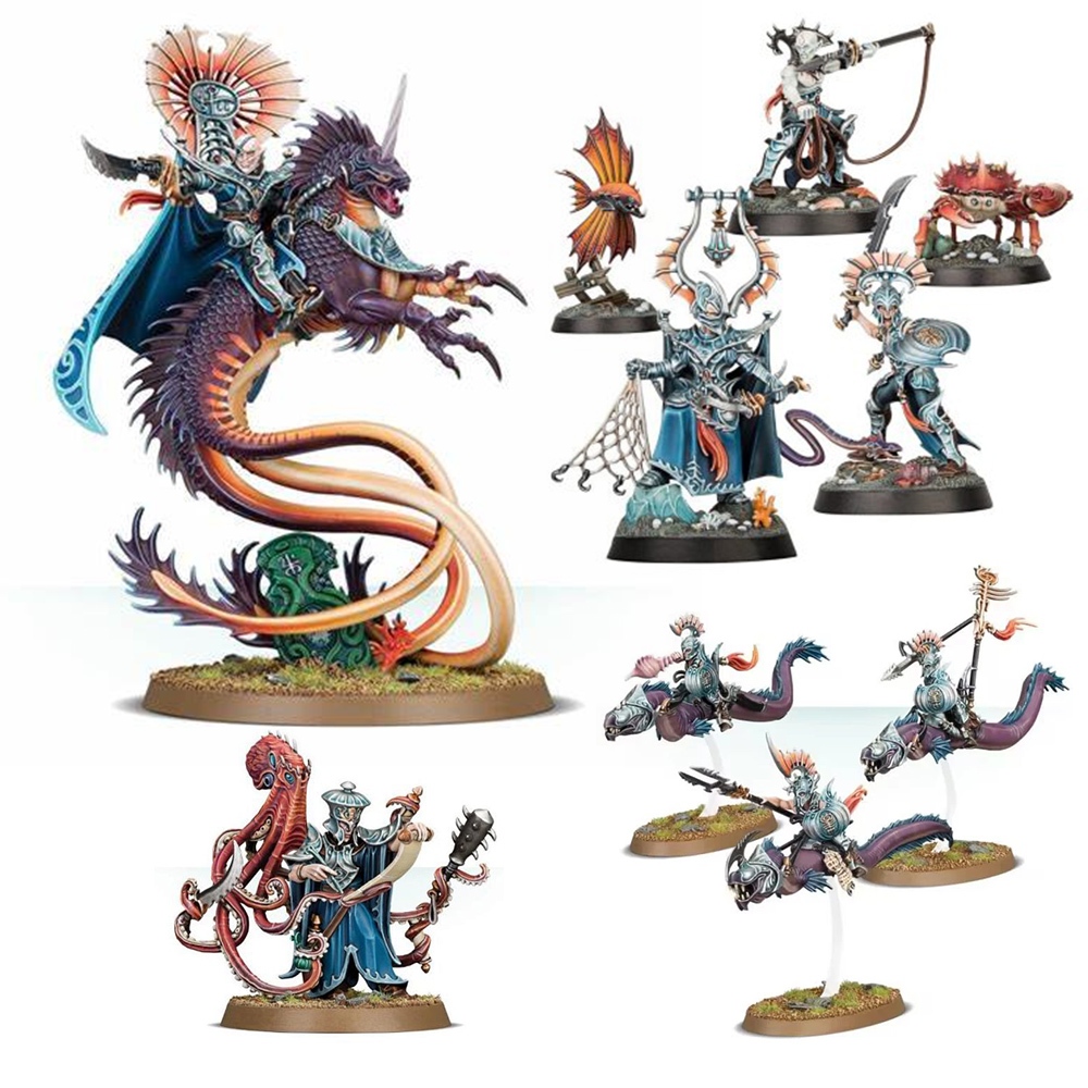 AOS Idoneth Deepkin , Water Elves, Resin Model (unassembled, unpainted ...