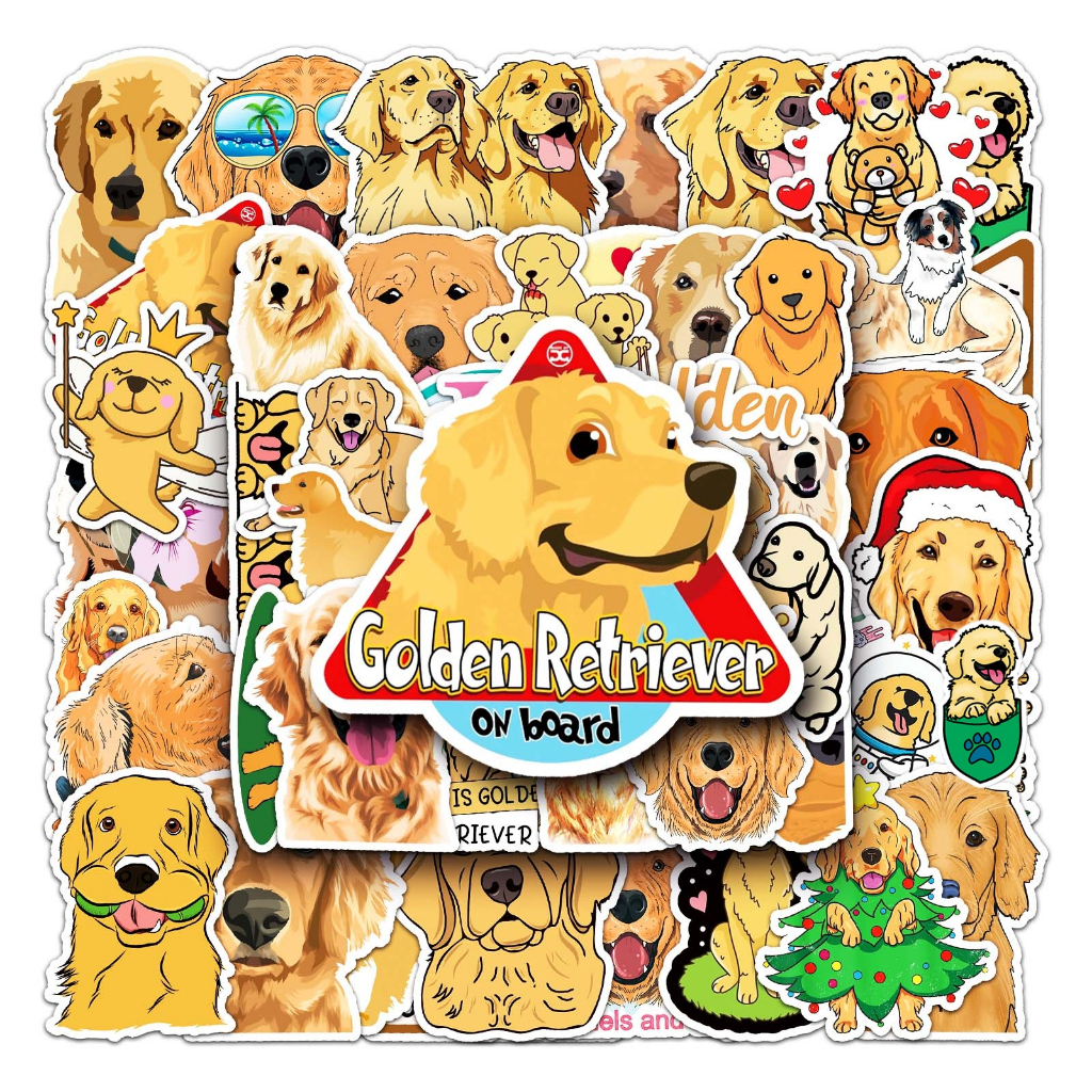 50 Piece Funny Dog Opposites Stickers Waterproof DIY For Phones Laptop ...