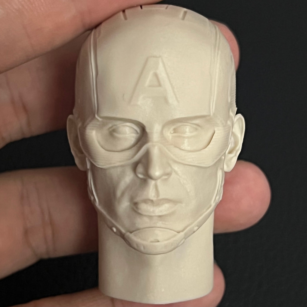 Unpainted 1/6 Scale Captain America Chris Evans Head Sculpt Model Fit ...