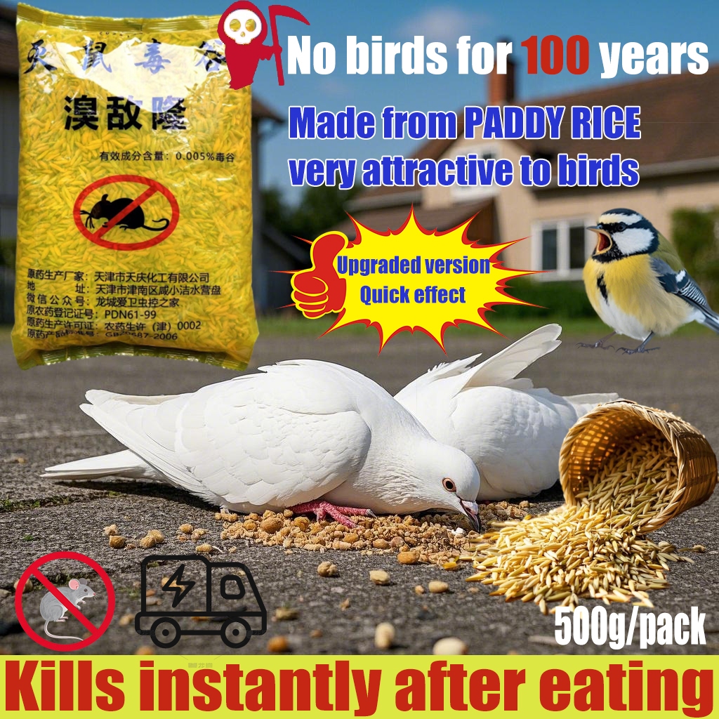 Ready Stock racun burung bird killer 500g Bird repellent pigeon poison ...