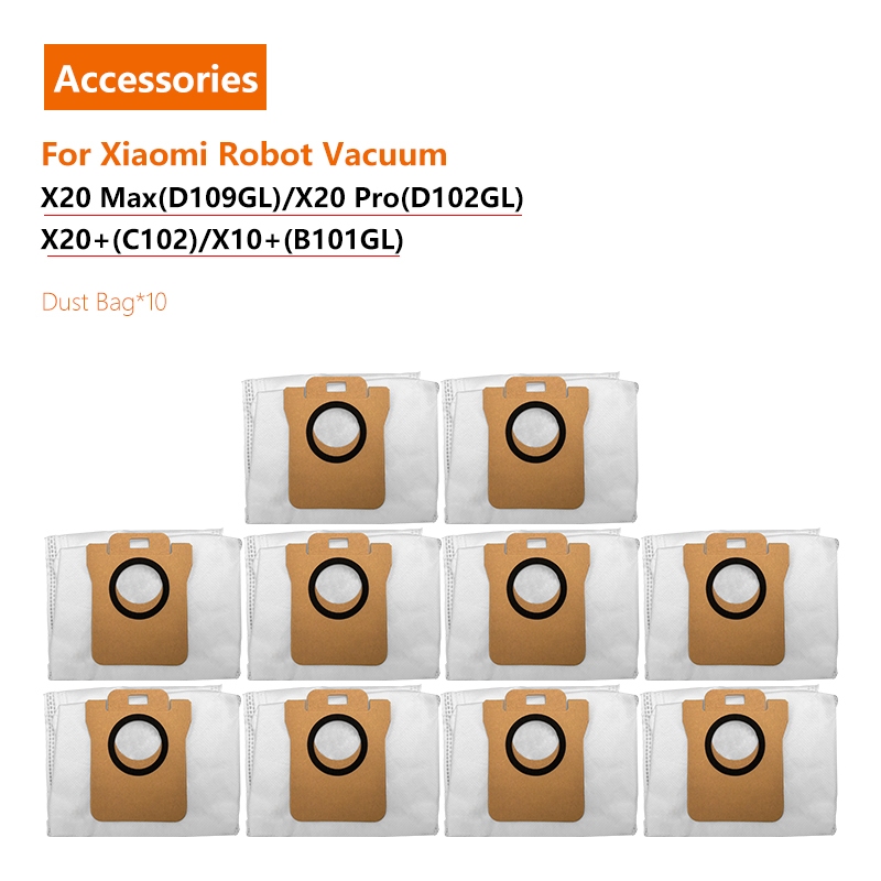For Xiaomi Robot Vacuum Accessories Dust Bag X20 Max/X20 Pro/X20+/X10 ...