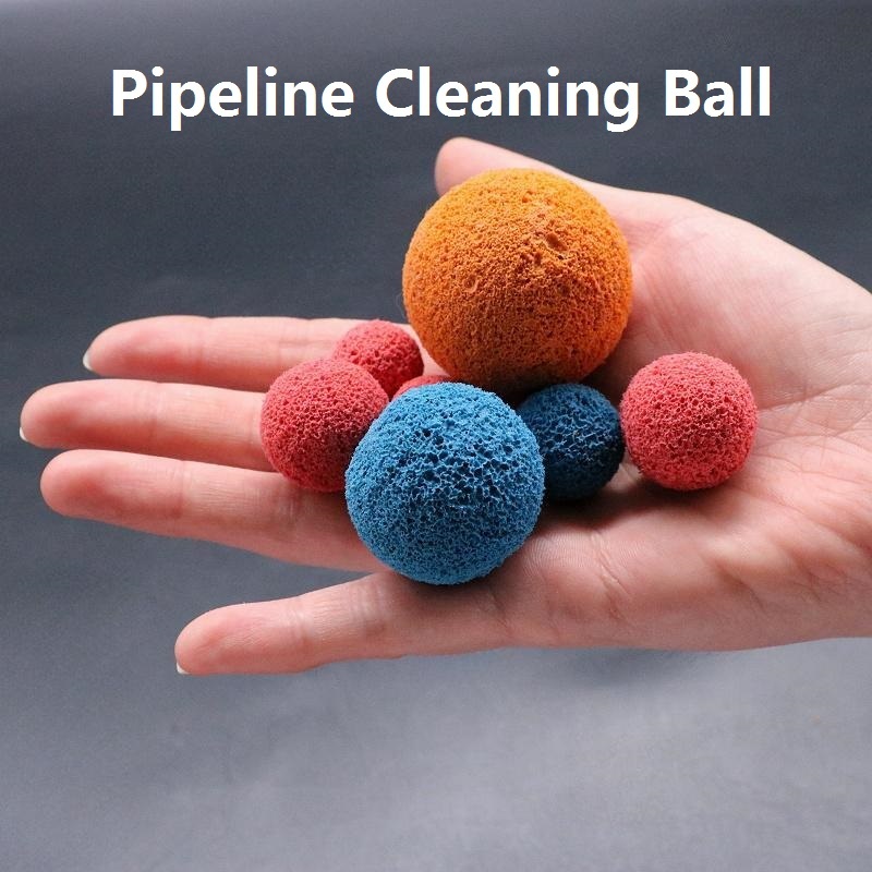 Condenser Rubber Ball Pipeline Cleaning Ball Rubber Peeling Sponge Ball ...