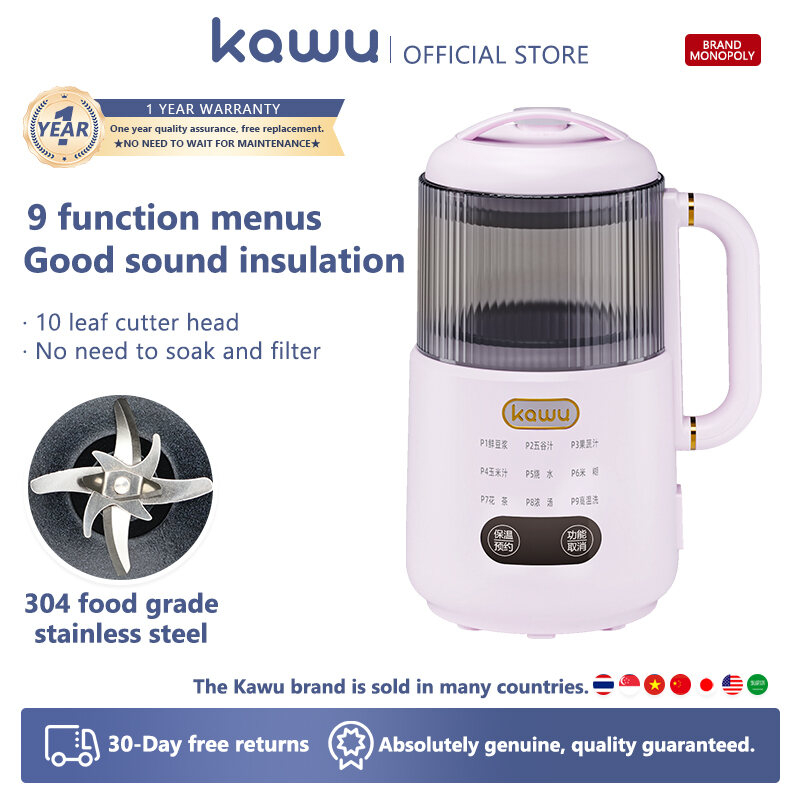 Kawu soybean milk machine Mesin Susu Kacang Soya,Smart touch panel 1.2L ...