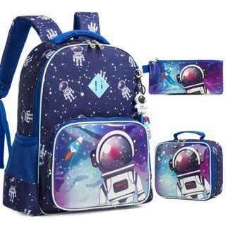 Kids backpack 3-piece set, 17 inch classic lightweight waterproof ...