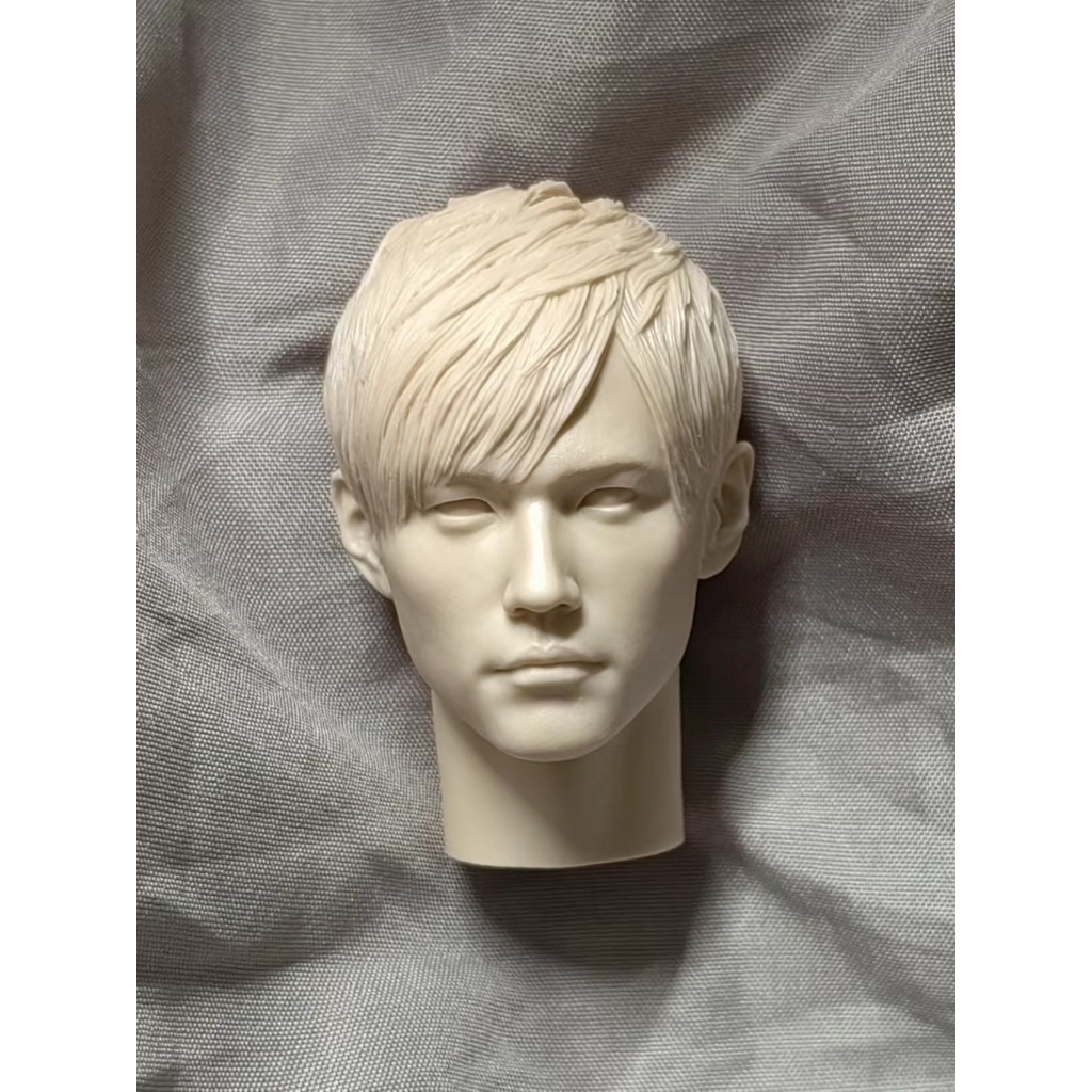 Unpainted 1/6 Scale Chinese Singer Jay Chou Head Sculpt Model Fit For ...