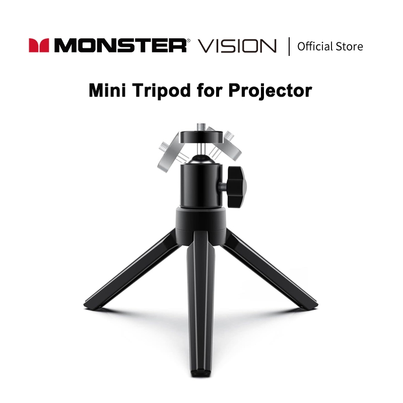 Monster Vision Mini Projector Tripod Stand 360° Rotation Desktop ...