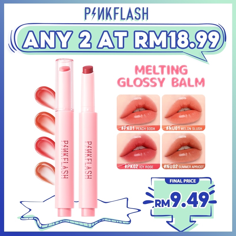 PINKFLASH Melting Glossy Balm Dewyful Glossy Long-lasting Moisture ...