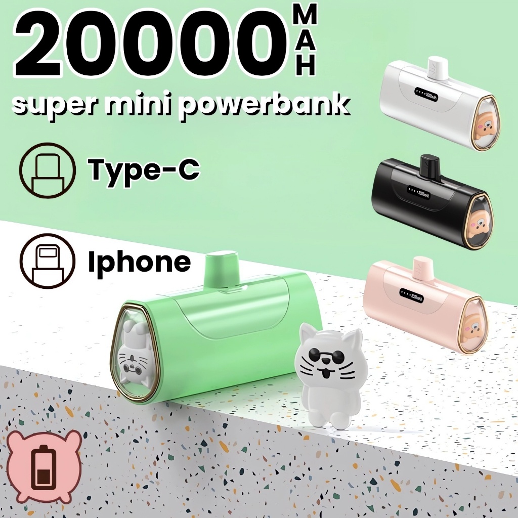 powerbank mini 20000mah powerbank fast charging cute power bank with ...