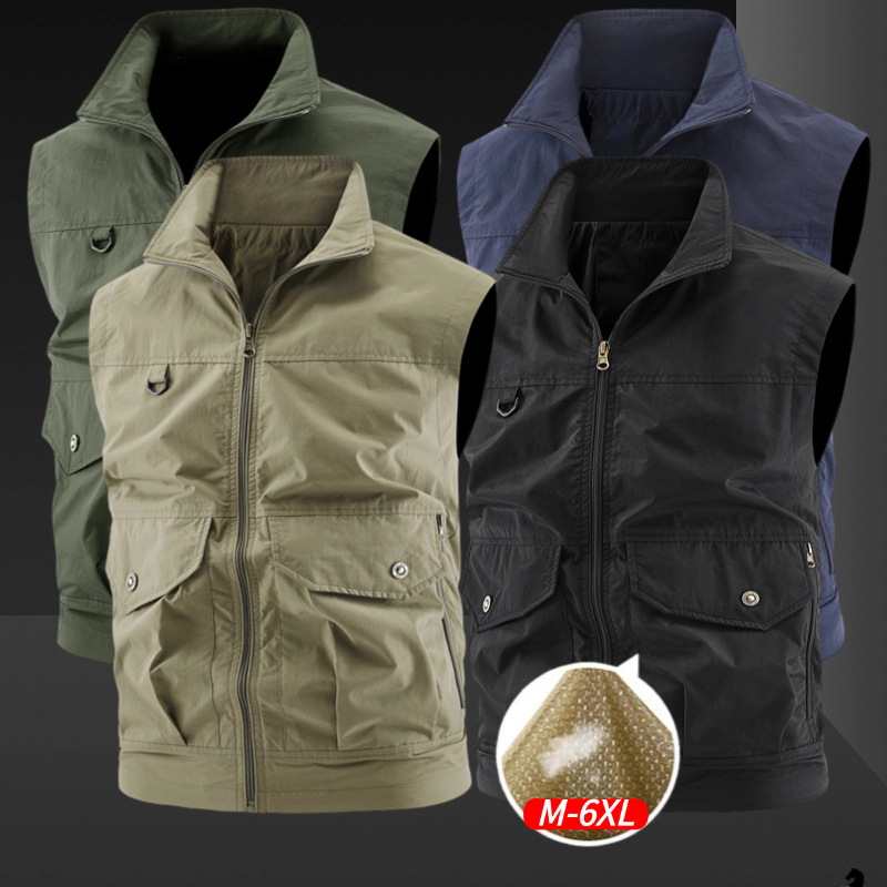 2025 New Style Tooling Vest Outdoor Men Multi-pocket Fishing Leisure ...
