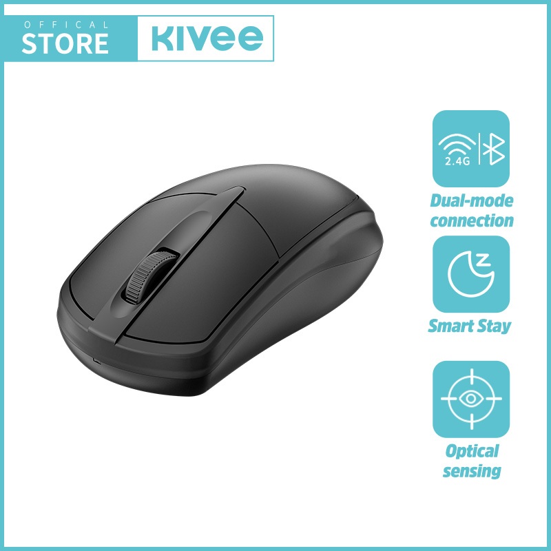 KIVEE 2.4G USB Wireless Mouse Portable Ergonomic Office Gaming Mouse ...