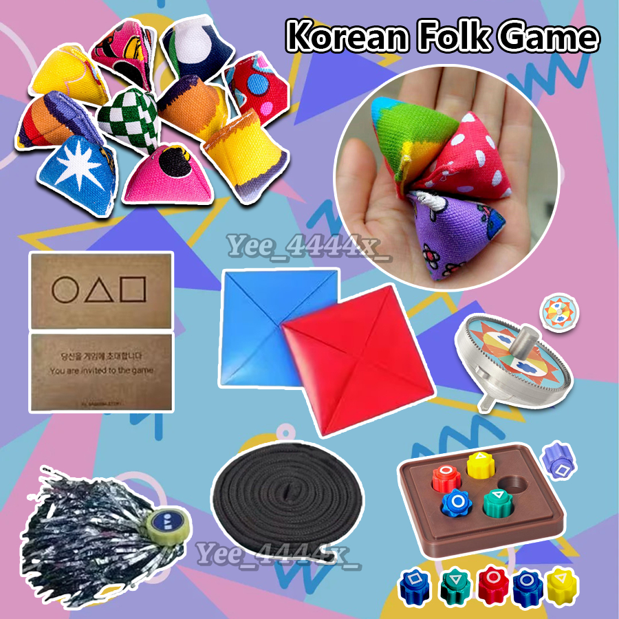 Traditional sand bags throwing games Korean Folk Game - Gonggi, Jebi ...