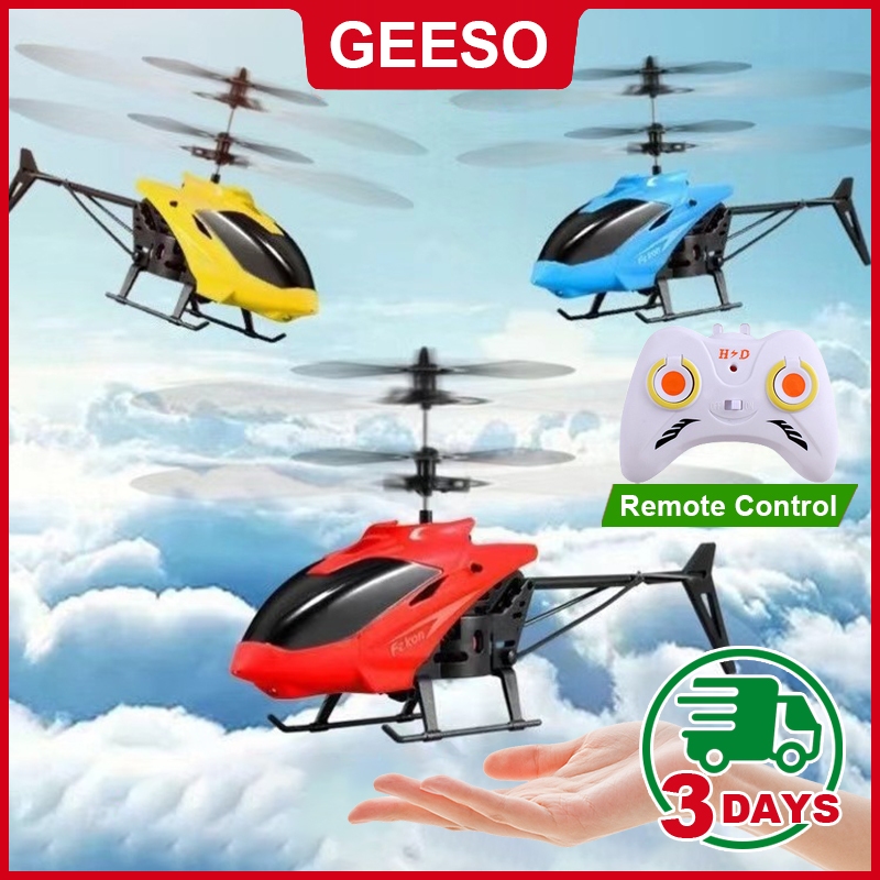 GEESO Helicopter Toys 2 in 1 Remote Control For Boys Toy External ...