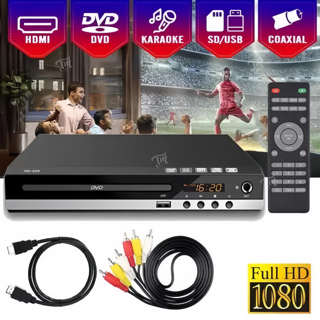 1080P DVD Player Full HD VCD Player Home Use USB Multimedia Digital CD ...