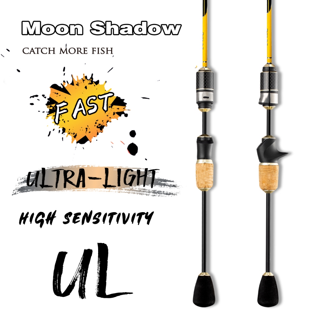 Moon Shadow 1.35M/1.5M/1.68M/1.8M 2-7lb ul ultra light fishing rod ...