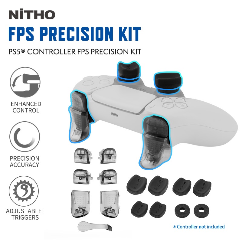NiTHO PS5 FPS Gaming Kit for PlayStation 5 Dual Sense Controller ...
