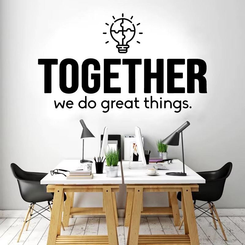 Together We Do Great Things Office Wall Sticker Vinyl Office ...